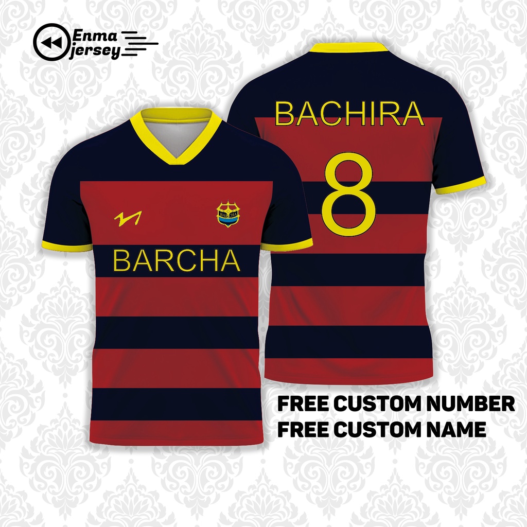 Jual Jersey Anime BlueLock FC Barcha Team - Bachira nomor 8 (free ...