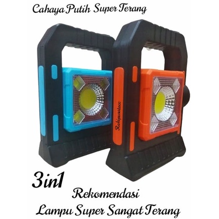 Jual Lampu Emergency 3in1 SMD COB LED + Power Bank Lampu Cas Super ...