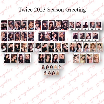 Jual [READY / SET] TWICE 2023 SEASON GREETINGS TWIC PHOTOCARD FAN MADE UNOFFICIAL YANGPASHOP ...