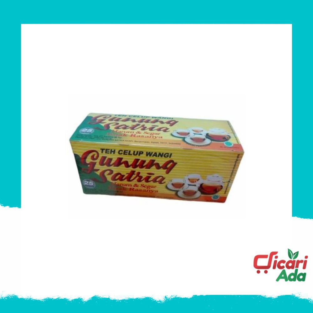 Jual Gunung Satria Teh Celup Tea Bag 25 Pcs Teh Wangi Khas Kalimantan ...