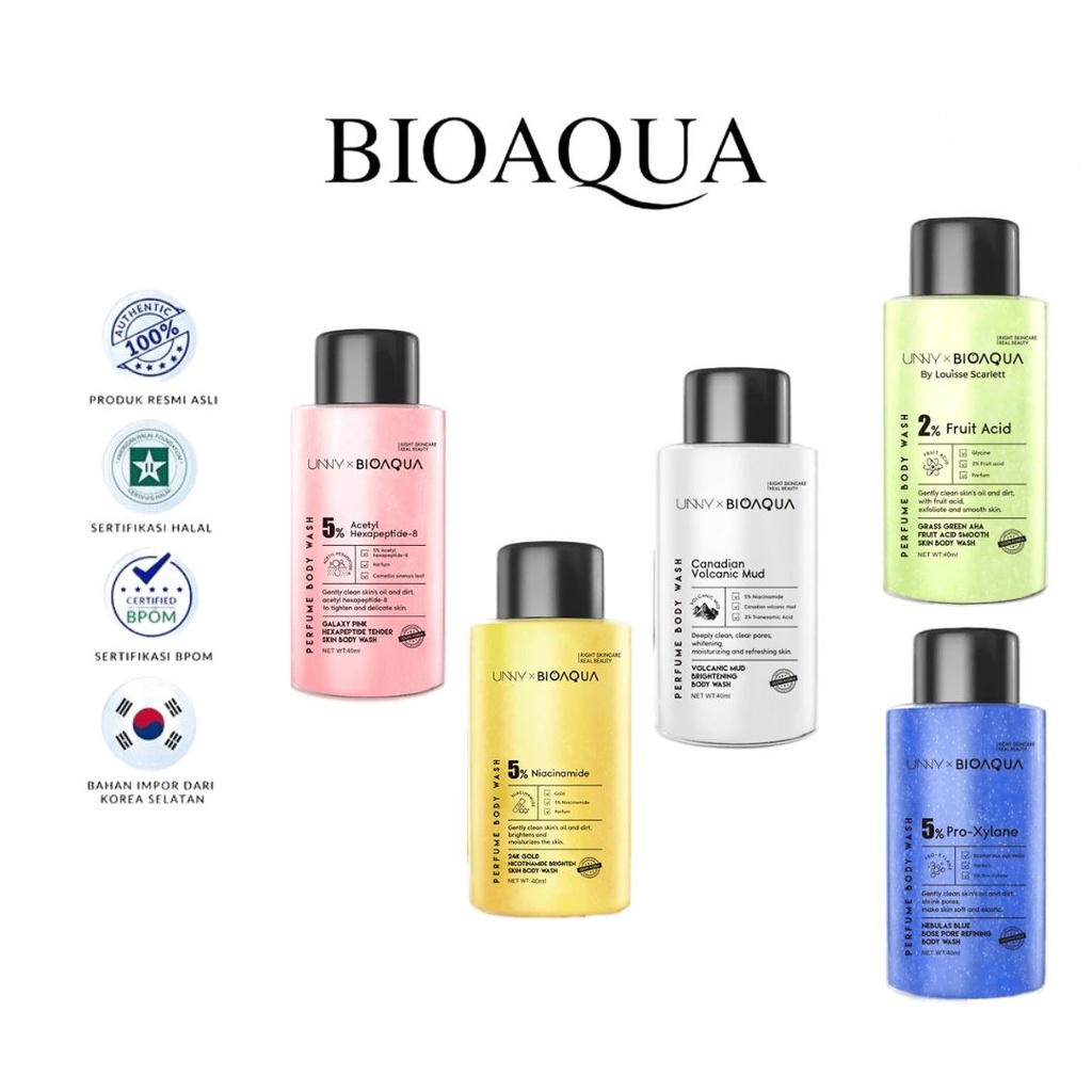 Jual LIVI - BIOAQUA X UNNY Body Wash 40ml | Shopee Indonesia