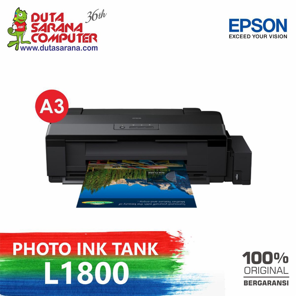Jual PRINTER EPSON L1800 L 1800 L-1800 Printer A3 INK TANK Print Only ...