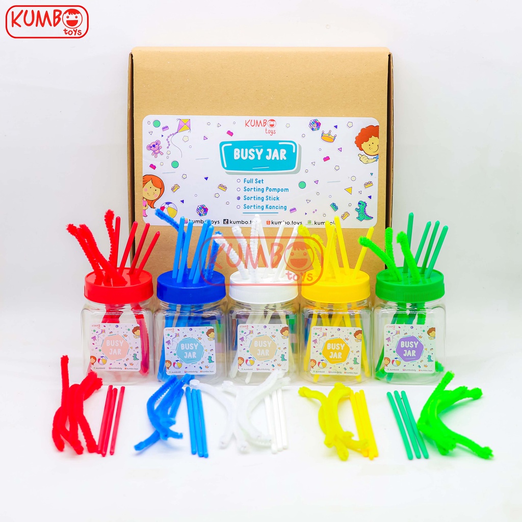 Jual Mainan Montessori Busy Jar Fine Motoric Play Mainan Sensory ...
