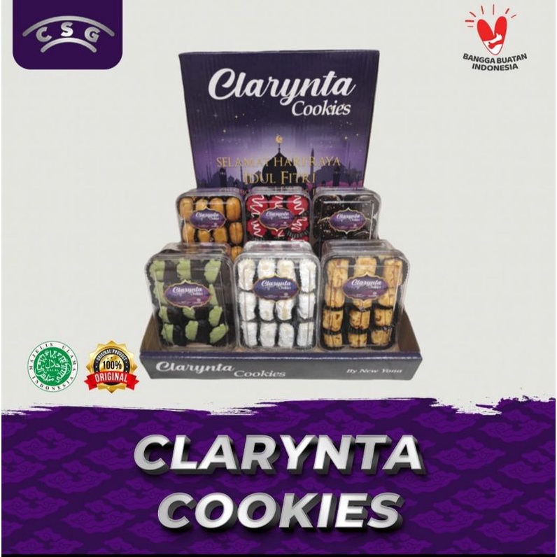 Jual Clarynta Cookies Isi 6 Toples/Bingkisan Kue Kering Isi 6 Toples ...