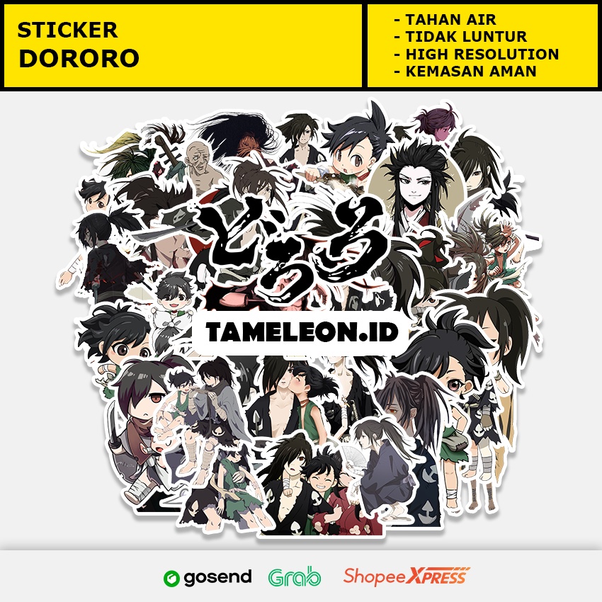 Jual Sticker Anime Dororo Hykkimaru,Tahomaru,Daigo,Dororo,Biwamaru ...