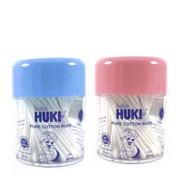 Jual HUKI COTTON BUDS POT 100 S DEWASA - CI 0021 | Shopee Indonesia