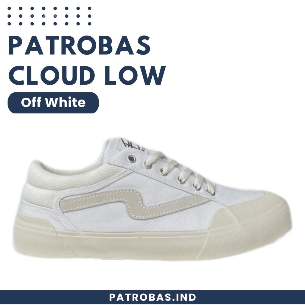 Jual PATROBAS - SEPATU PATROBAS CLOUD LOW OFF WHITE - SNEAKERS - SEPATU PRIA - SEPATU WANITA ...