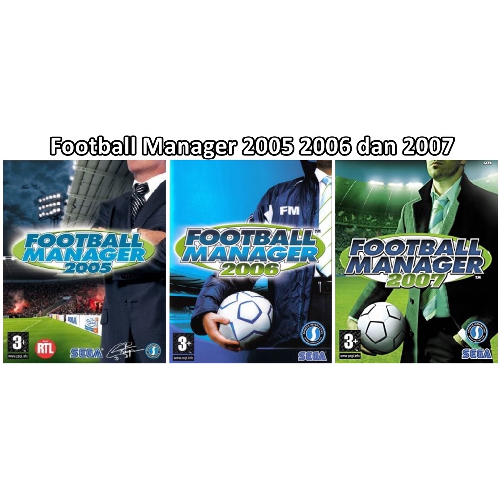 Jual Football Manager 2005 2006 dan 2007 untuk Komputer PC Laptop ISI 3 ...
