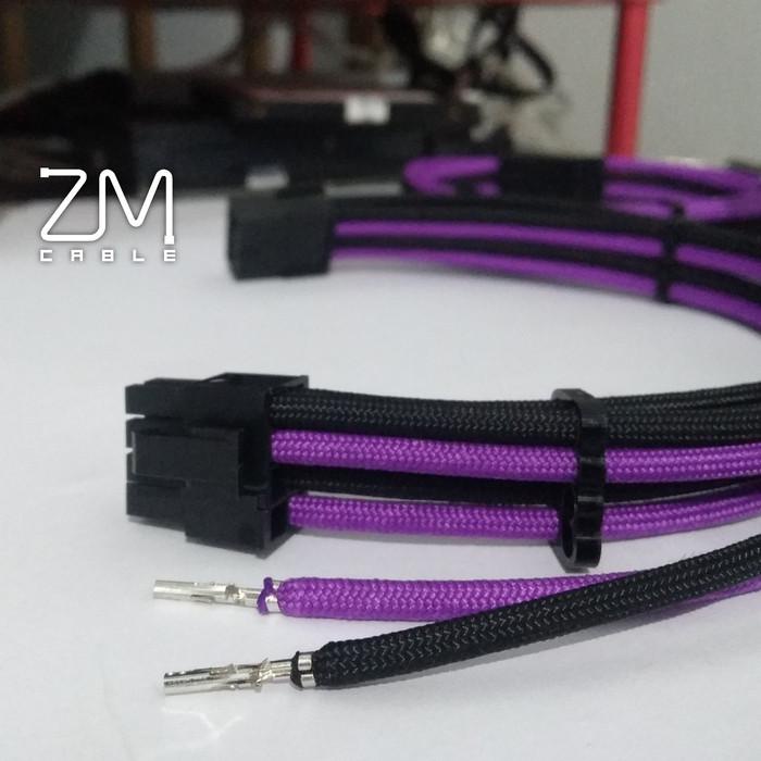 Jual Custom Sleeve Extension Psu Cable Kit - Purple Black | Shopee ...