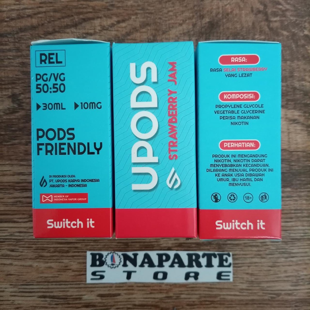 Jual Upods Strawberry Jam Pods Friendly 10MG 30ML by Upods x IJC Cukai ...