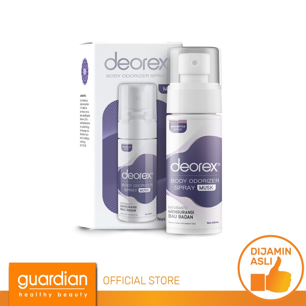 Jual DEOREX Body Odorizer Spray Musk Fragrance 60ml / Deodorant ...