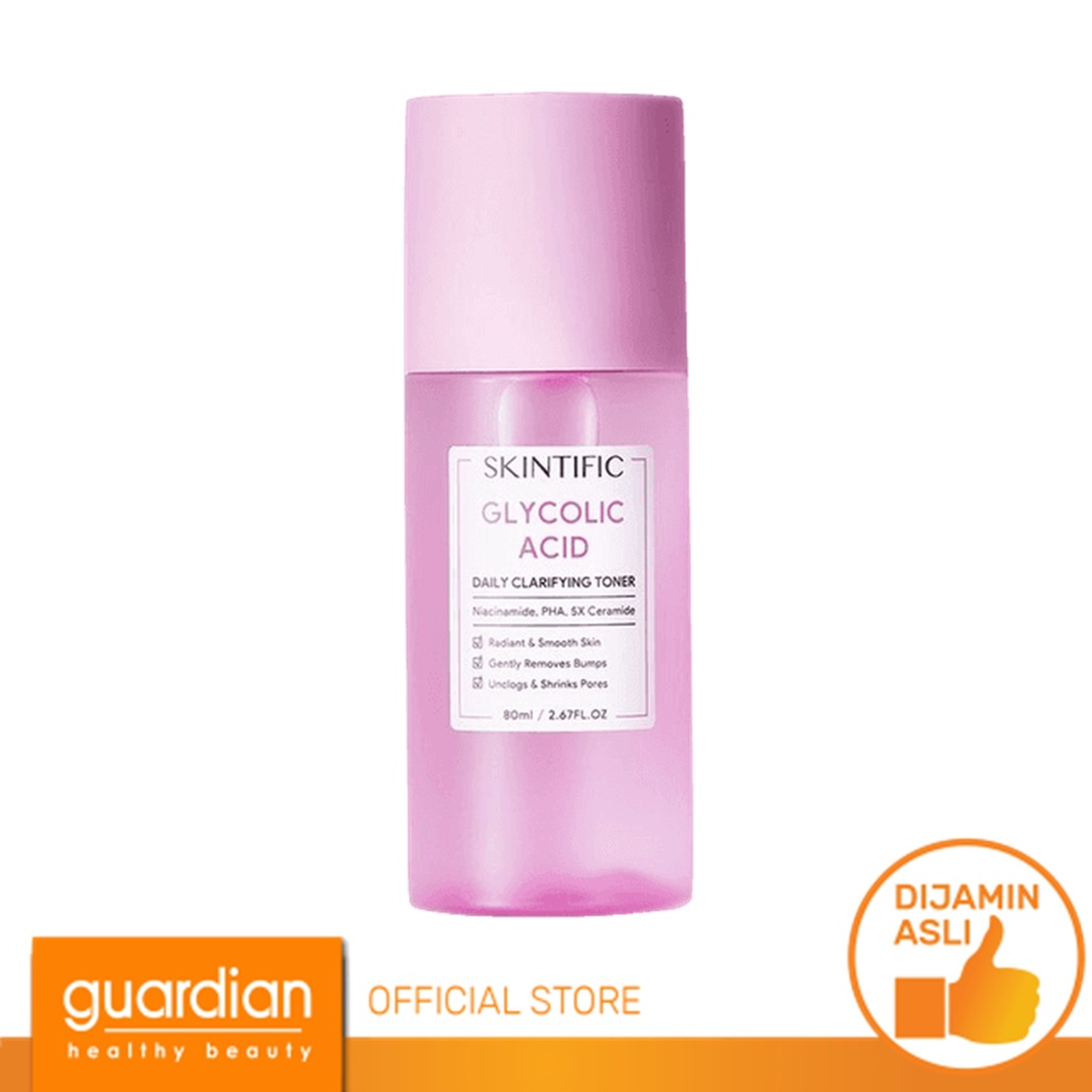 Jual Skintific Glycolic Acid Daily Clarifying Toner 80ml | Shopee Indonesia