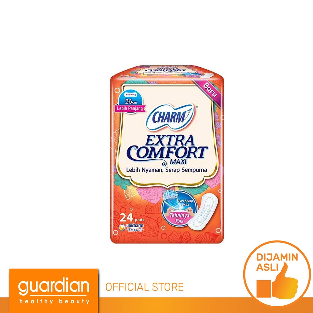 Jual CHARM Extra Comfort Non Wing 24P | Shopee Indonesia