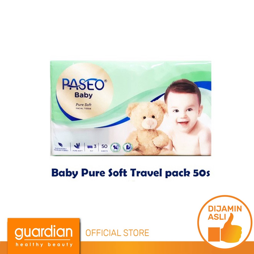 Jual PASEO Baby Pure Soft Travel Pack 50S | Shopee Indonesia