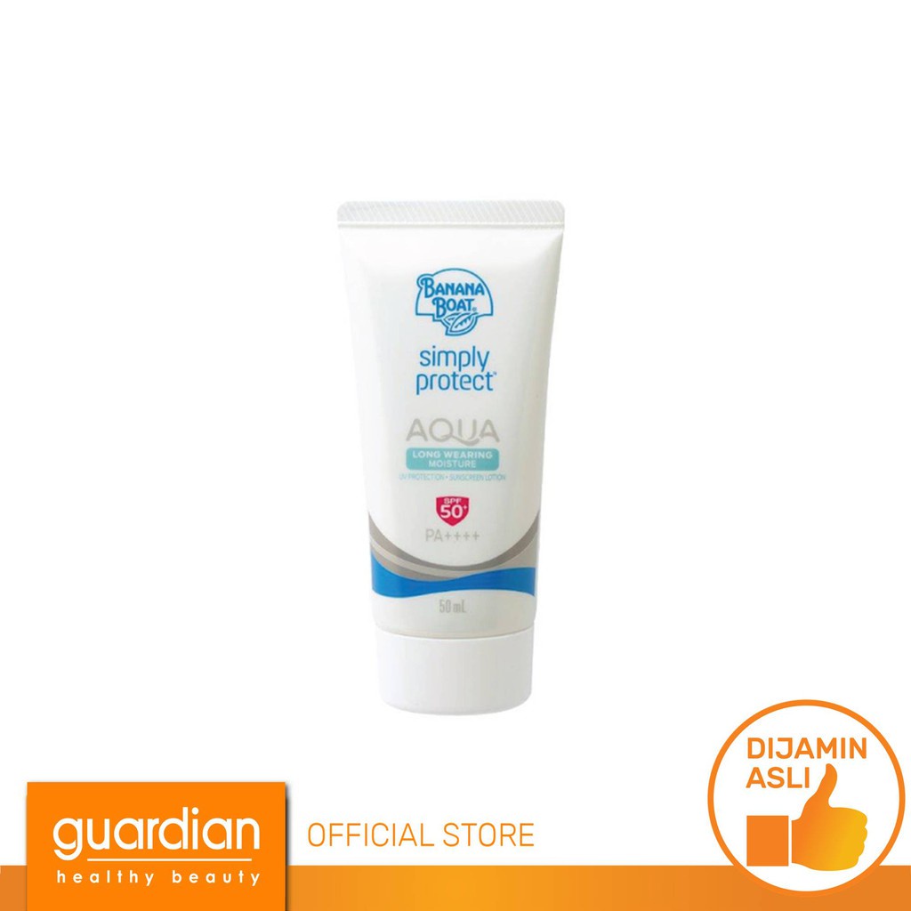 Jual BANANA BOAT Skin Protection Aqua Liquid Moist SPF50+ 50ml | Shopee Indonesia