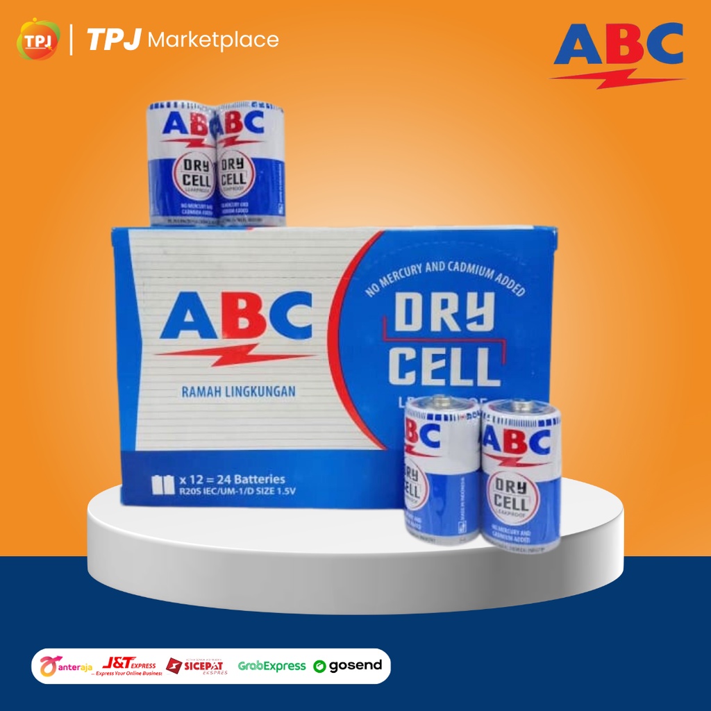 Jual BATERAI BATTERY BATRE ABC BIRU TIPE AA/C/D R-6/R-14/R-20 | Shopee ...