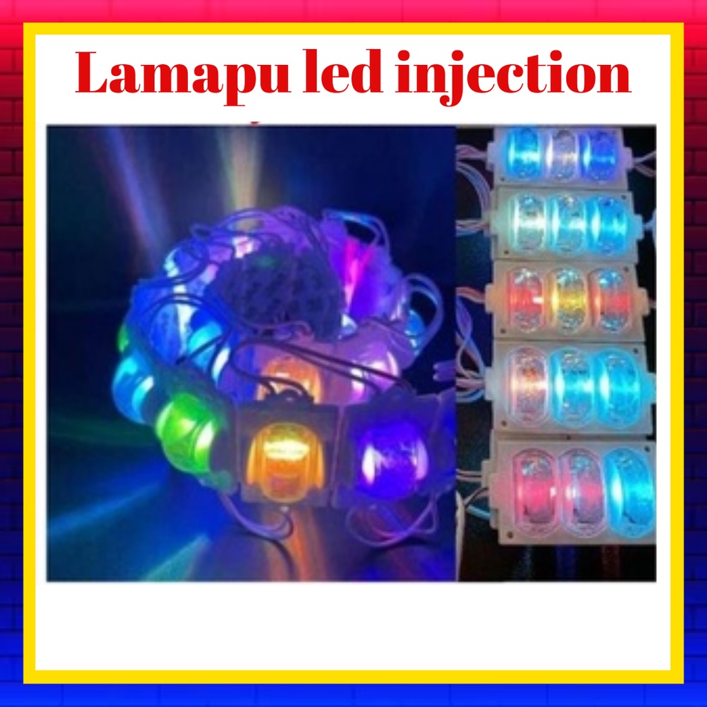 Jual menghabiskan stock lampu LED 1 Mata Injection 12V / 24V RGB ...