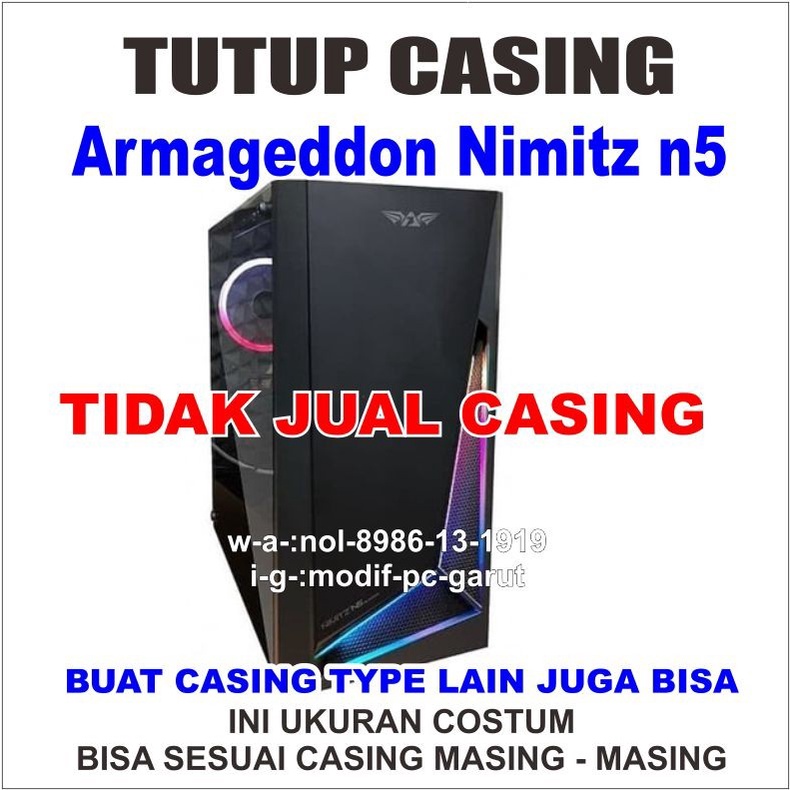 Jual tutup casing PC Armageddon Nimitz n5 tutup bening saja | Shopee ...