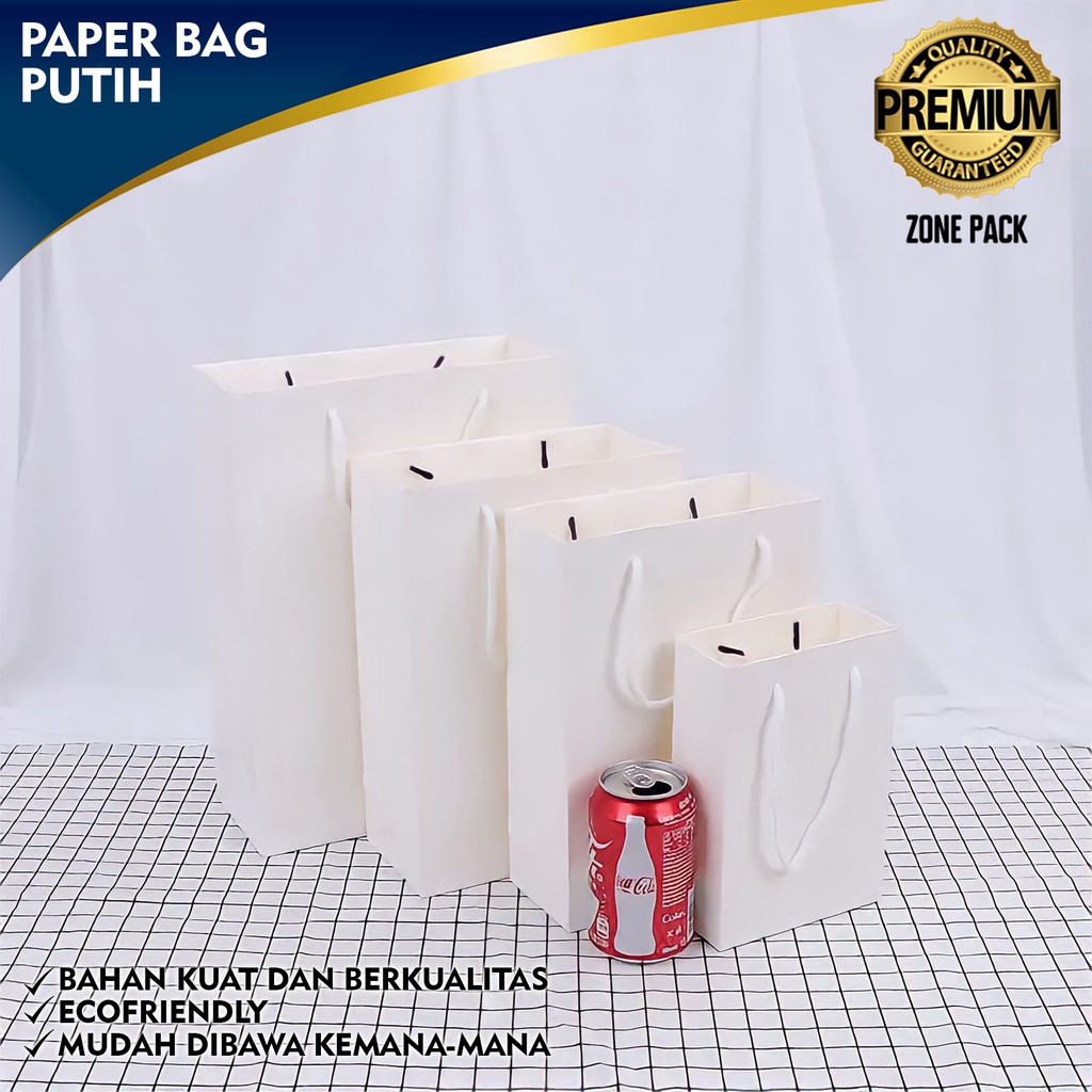 Jual Paper Bag Putih | Paper Bag Putih Polos Souvenir | Paper Bag Gift ...