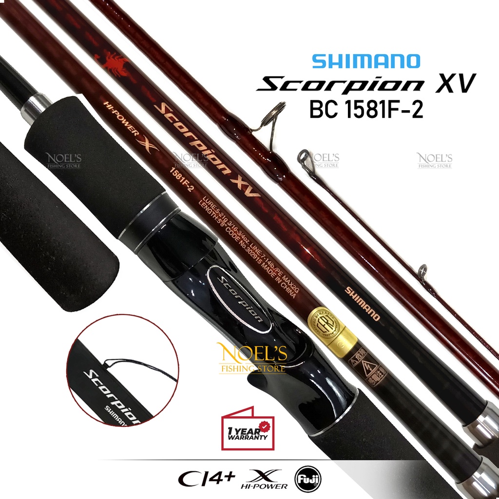 Jual Joran BC SHIMANO SCORPION XV | Fuji Alconite CI4+ Hi-Power X | Bait Casting [2021] Resmi ...