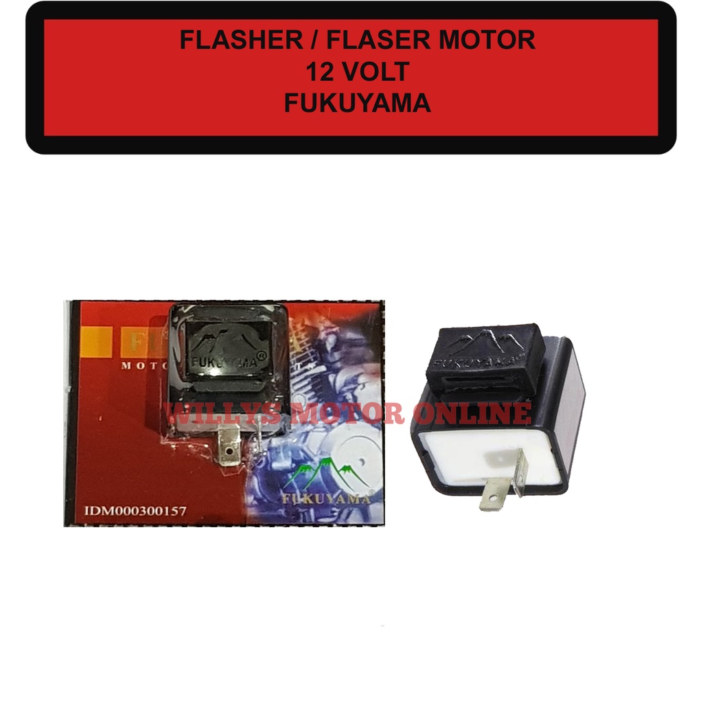 Jual Flaser Sen 12V Fukuyama / Flasher Sen Motor 12V Fukuyama | Shopee ...