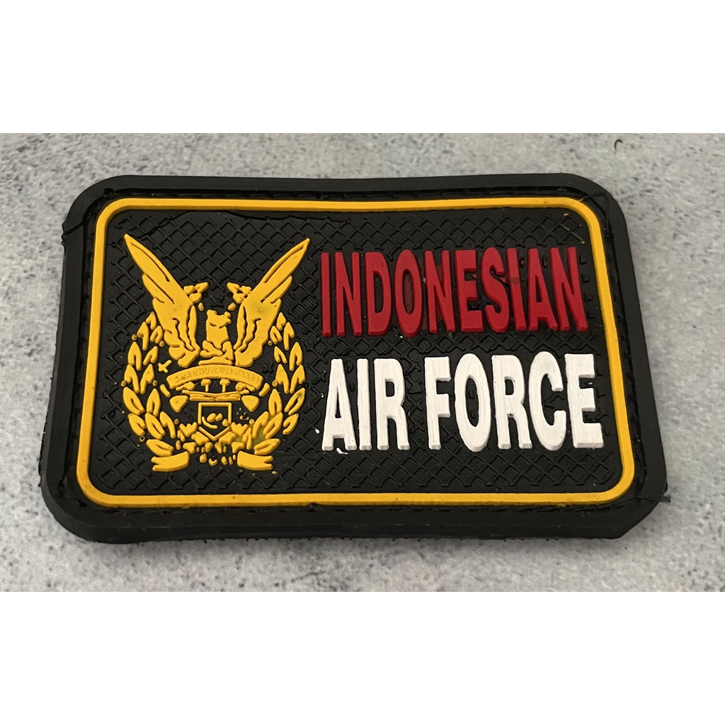 Jual Patch Indonesian Air Force (Kotak) - Patch Velcro TNI AU- Prepetan ...