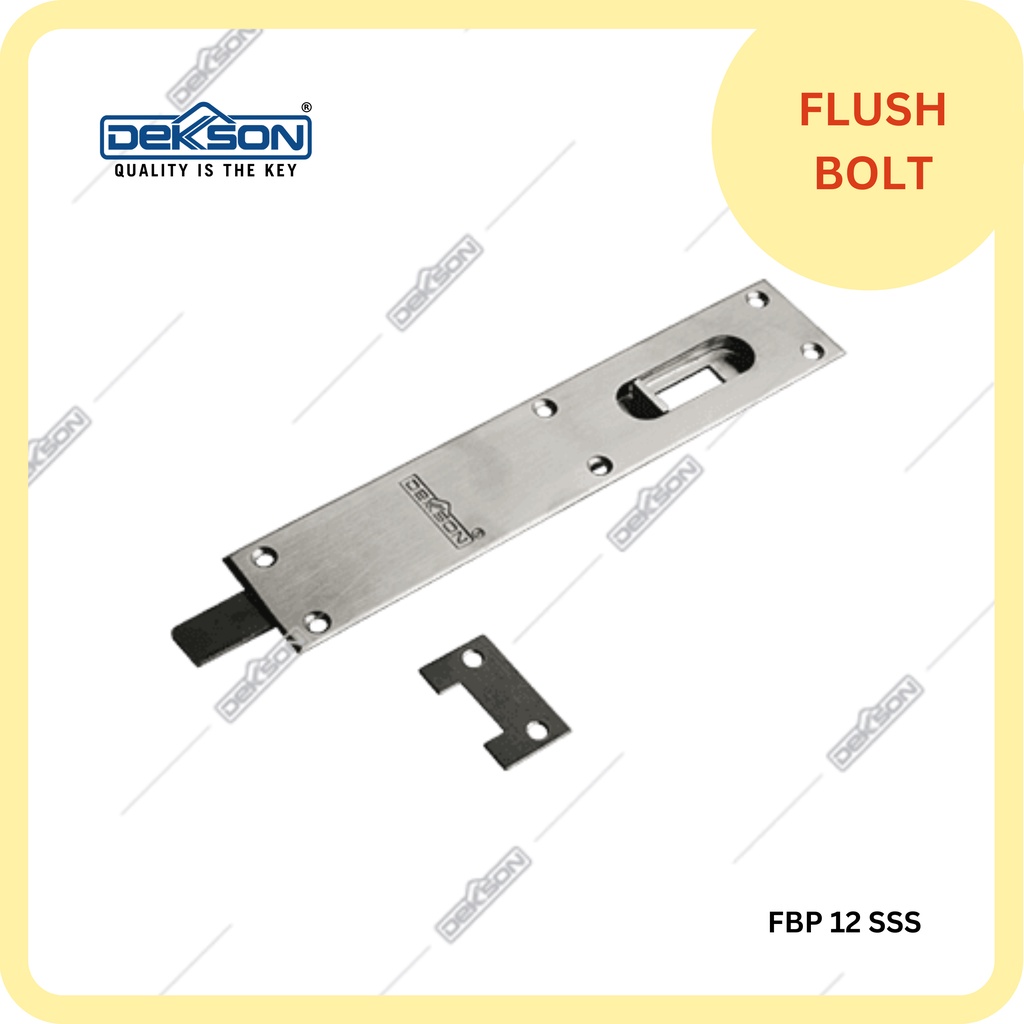 Jual Grendel Slot Tanam Pintu FLUSH BOLT PLATE FBP 12" SSS DEKKSON ...