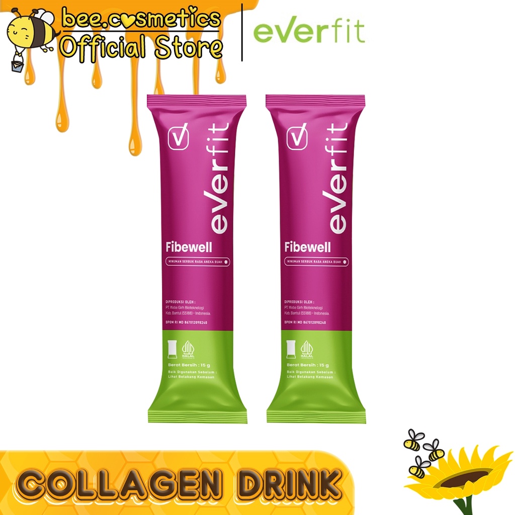 Jual EVERFIT FIBEWELL MINUMAN COLLAGEN DRINK MAKE IT FIT / MINUMAN DIET ...