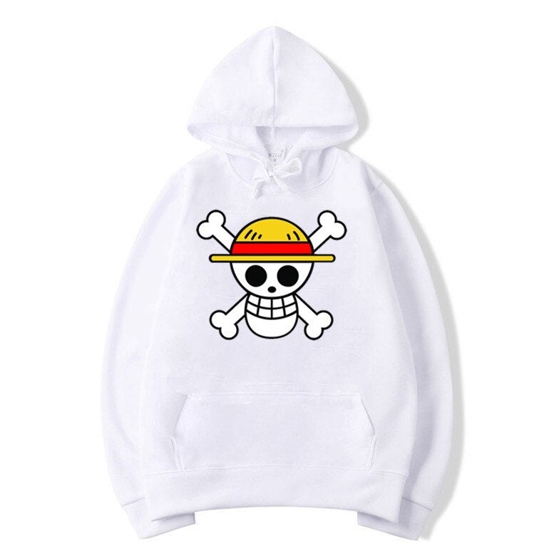 Jual Hoodie Logo Bendera Kapal Topi Jerami Mugiwara Monkey D Luffy Kru ...