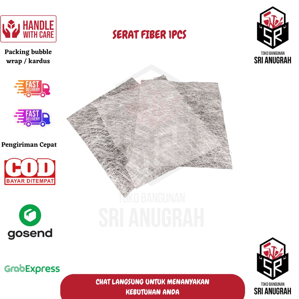 Jual Serat Fiber Borobudur Pengikat Cat Waterproof 26x30cm | Shopee ...