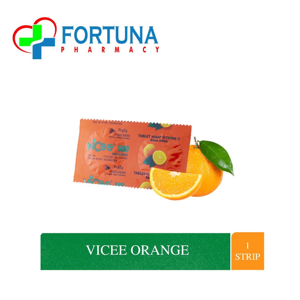 Jual Vitamin C Vicee Jeruk 1 Strip isi 2 Tablet | Shopee Indonesia