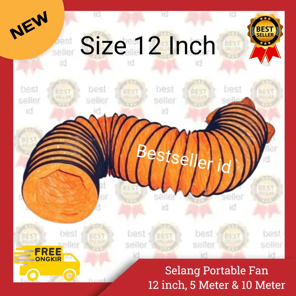 Jual Selang Portable Ventilator 12 inch / Flexible Hose Blower 12 inch ...