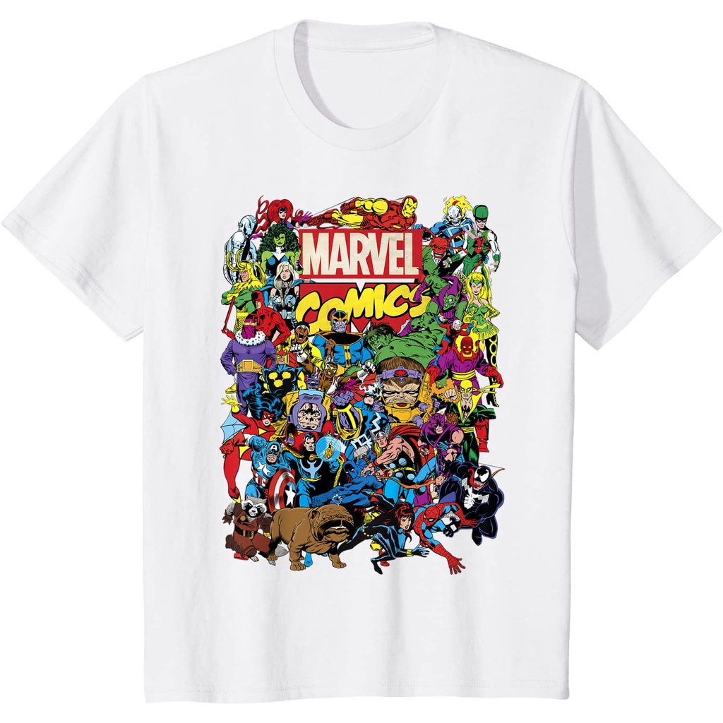 Jual Kaos anak Marvel Comics Heroes Group Shot Graphic | Shopee Indonesia