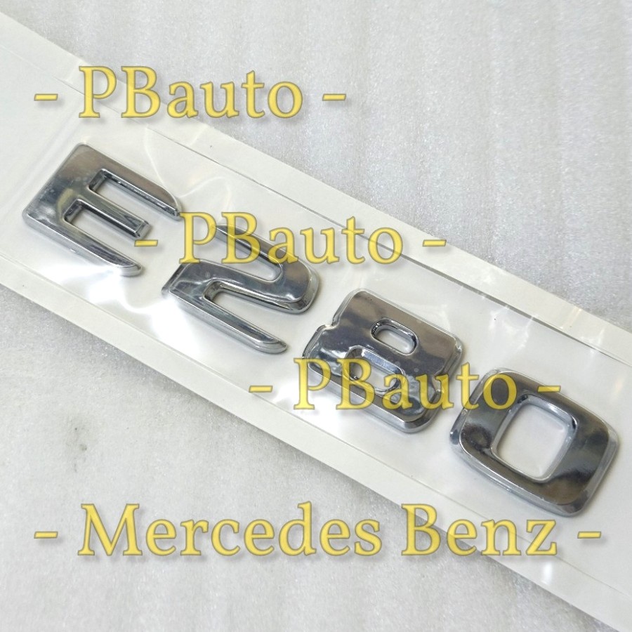 Jual Emblem Tulisan " E280 " / Logo Letter Mercedes Benz Mercy Bagasi ...