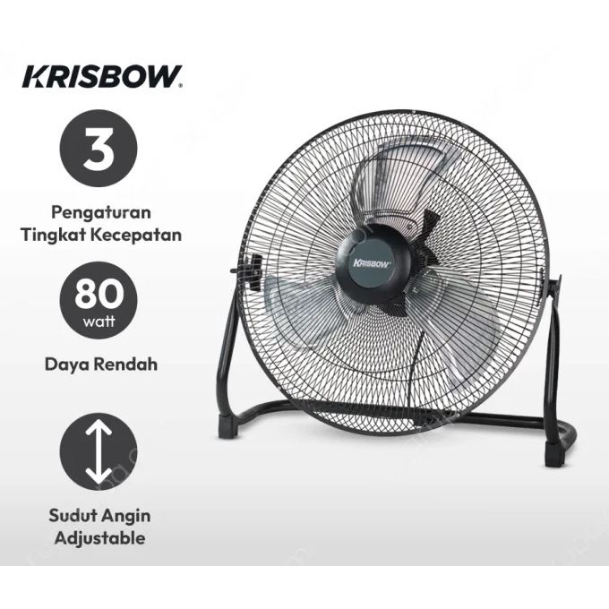 Jual Krisbow ACE 16 Inci Kipas Angin Meja Industrial 80 55 Watt Table Fan Besi | Shopee Indonesia