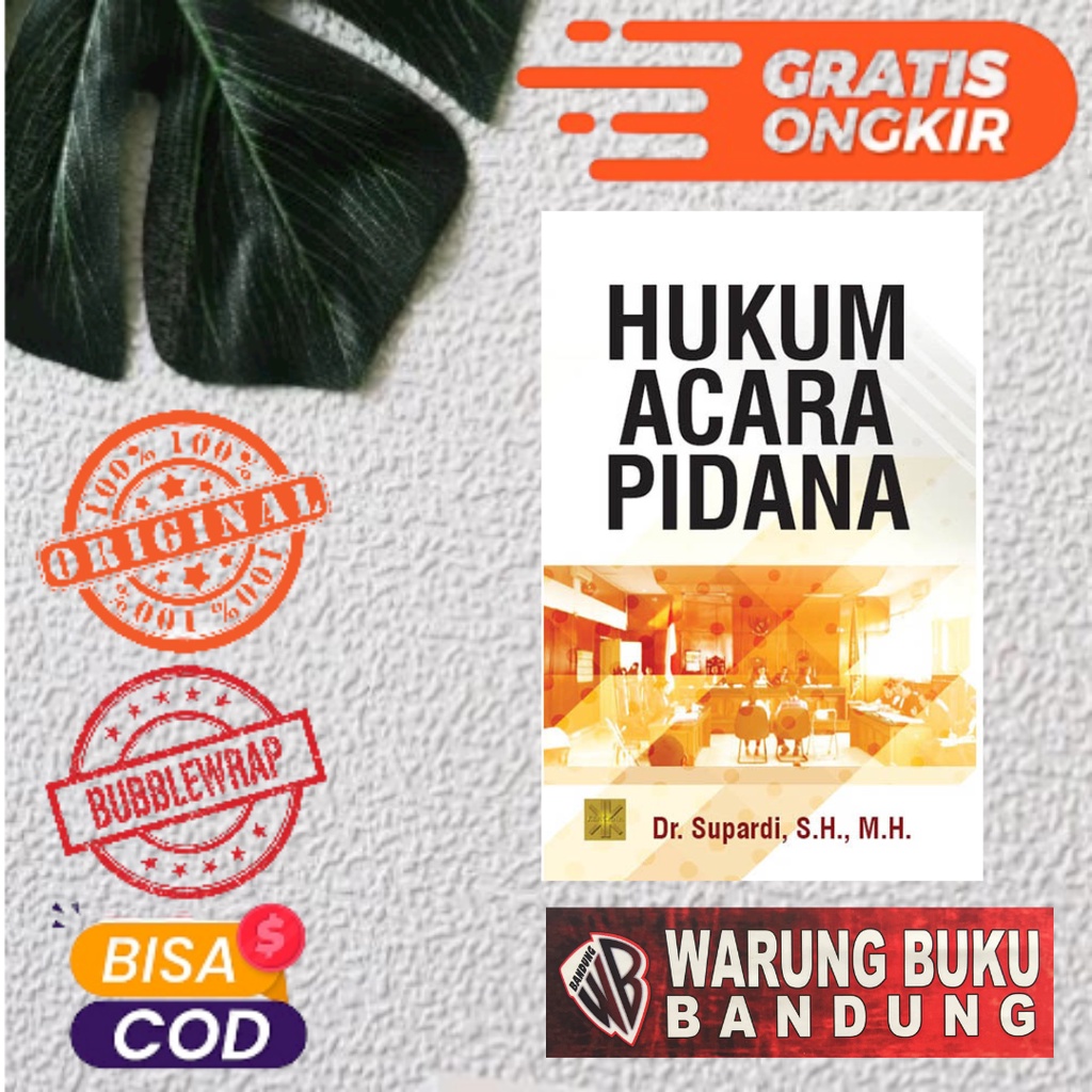 Jual BUKU HUKUM ACARA PIDANA - Dr. Supardi, S.H., M.H. | Shopee Indonesia