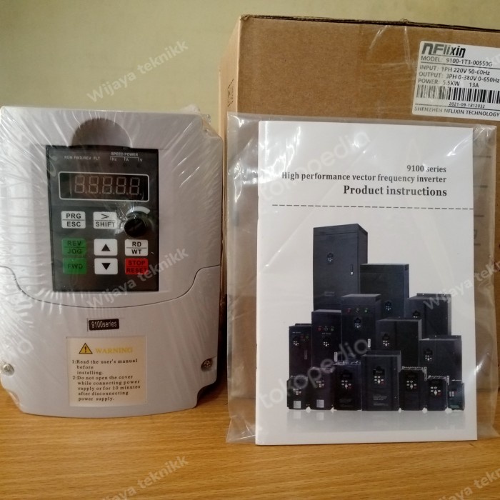 Jual Inverter 5.5KW / 7,5Hp input 220V 1 phase output 380V 3 phase | Shopee Indonesia