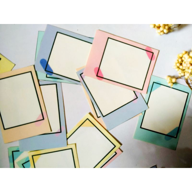 Jual STICKER POLAROID DECO FRAME PHOTOCARD PC bingkai frame BUJO ...