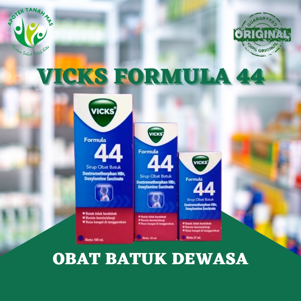 Jual Vicks Formula 44 Sirup Obat Batuk Dewasa | Shopee Indonesia