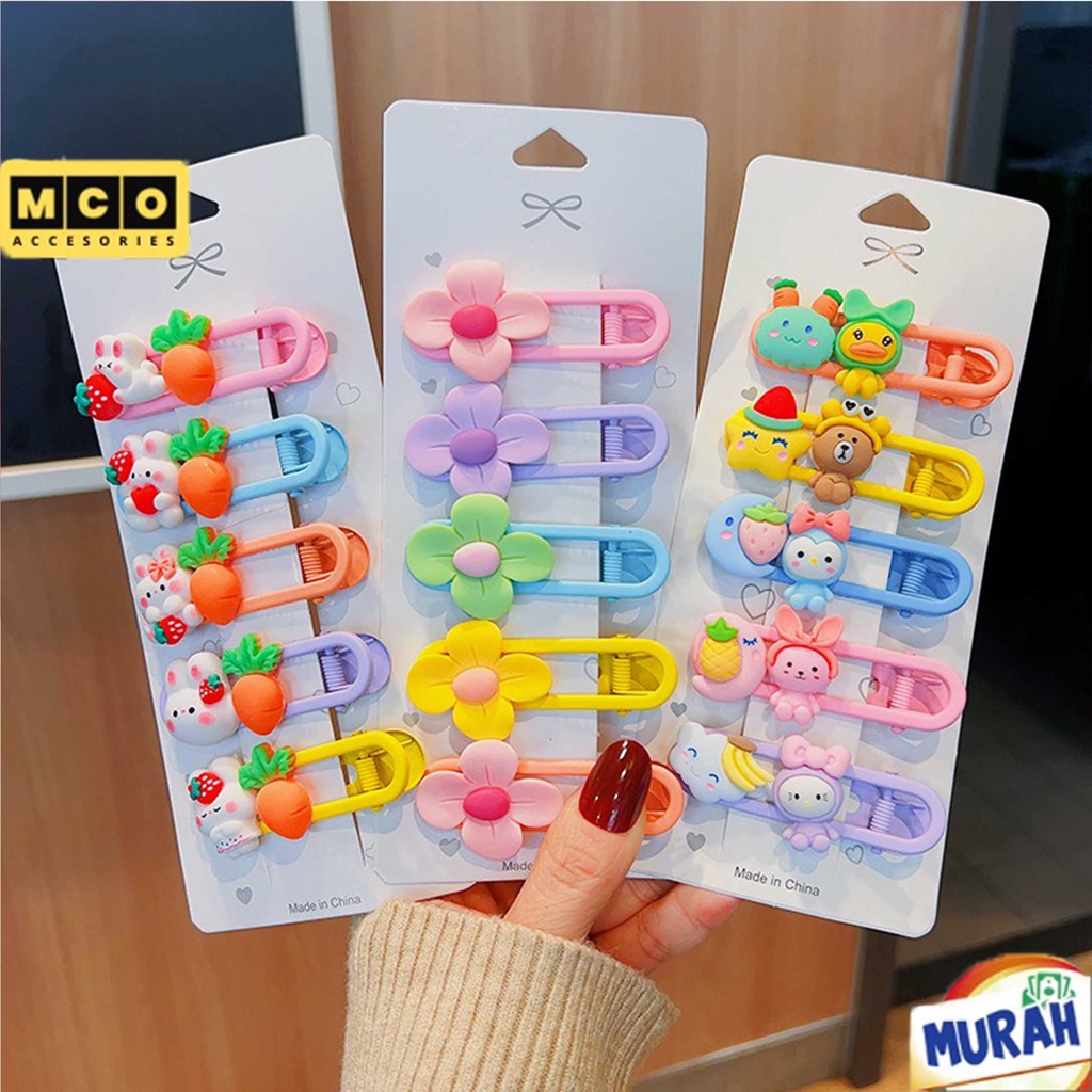 Jual Jepit Rambut Anak Aksesoris Rambut Anak Karakter Kartun Lucu MCO ...