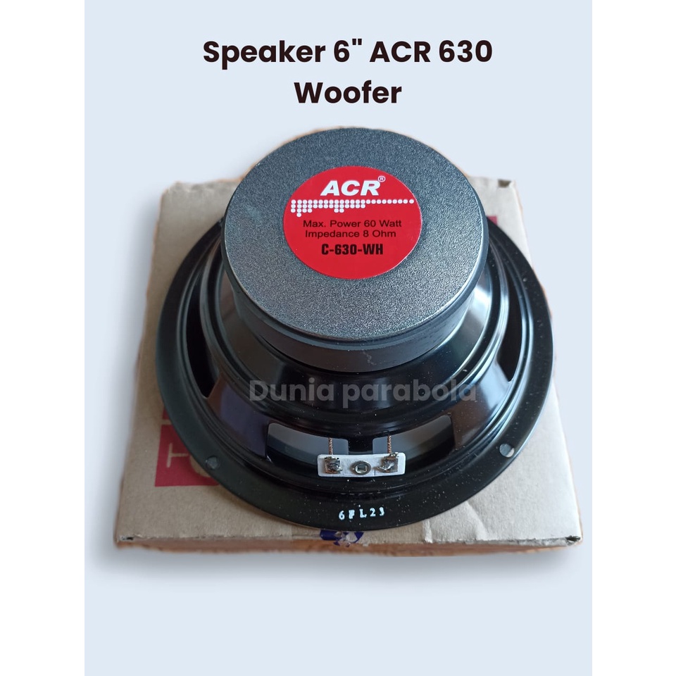 Jual speaker 6 inch ACR woofer C 630 WH polyphane 60Watt | Shopee Indonesia