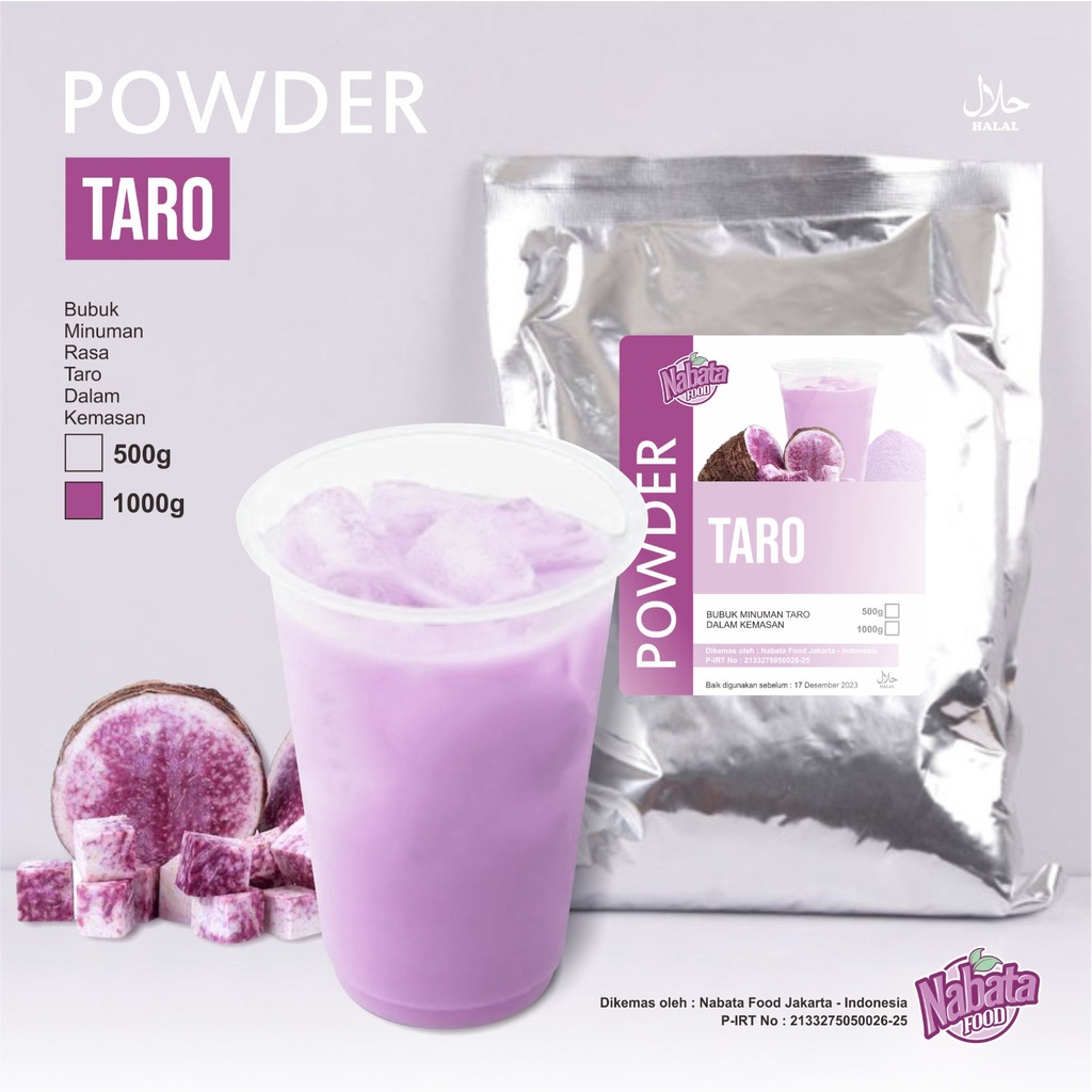 Jual Bubuk Minuman Rasa Taro 1 kg Serbuk Taro Talas Ubi ungu | Bubble ...