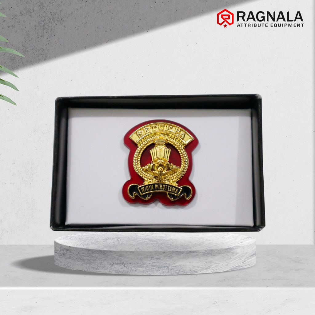 Jual Pin Brevet Setukpa Aklirik Logo Timbul Gold Premium | Shopee Indonesia