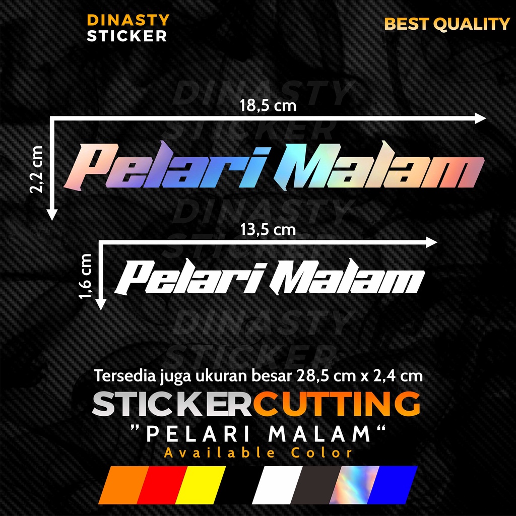 Jual STICKER STIKER CUTTING VIRAL PELARI MALAM | Shopee Indonesia