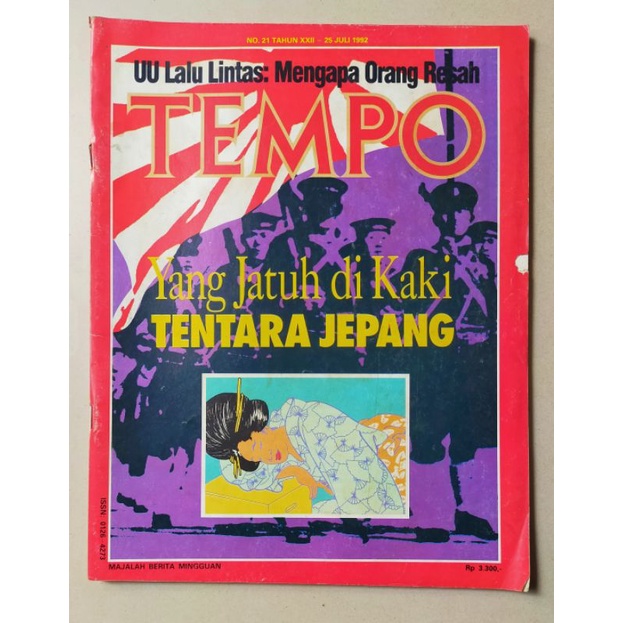 Jual Majalah Tempo lama 25 Juli 1992 : Jugun Ianfu - Yang Jatuh di Kaki ...
