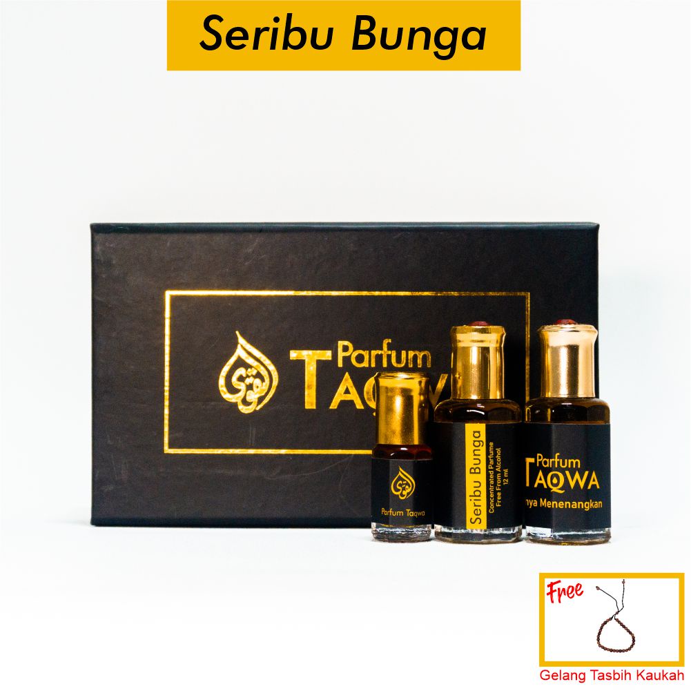 Jual [Beli 1 Gratis 2] Parfum Taqwa Seribu Bunga 12ml | Parfum Sholat ...