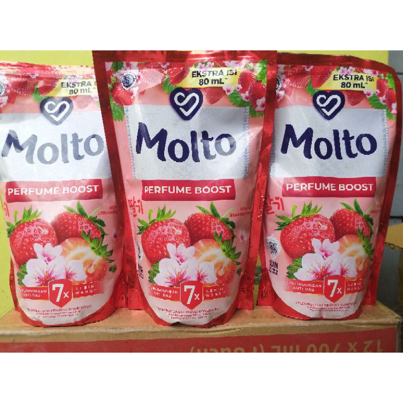 Jual Molto perfume boost korean strawberry 680 ml | Shopee Indonesia