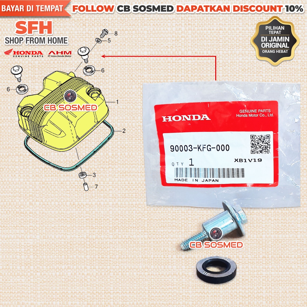 Jual Baut Tutup Head VERZA 150 K18 Baut Head CoverCB150 VERZA K18H ...