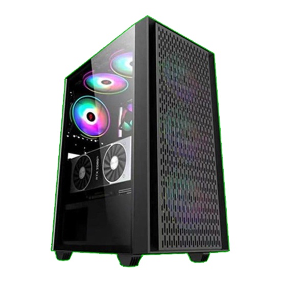 Jual Casing Gaming Raptor 1660 Mid Tower ATX Include 3 Fan RGB | Shopee ...
