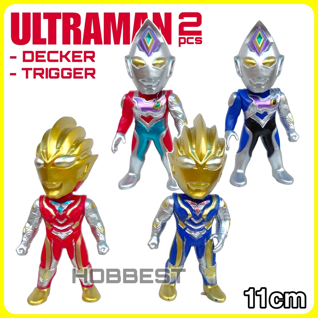 Jual Action Figure ULTRAMAN CHIBI isi 2 pcs Miniatur Topper Kue ...